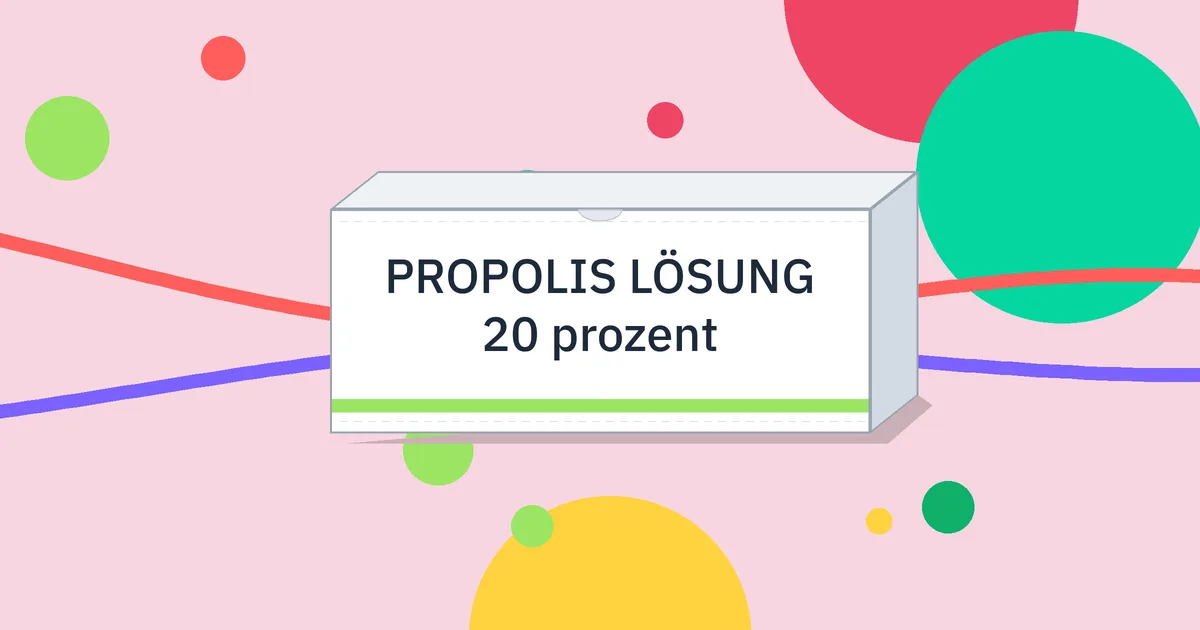 Symbolbild: Packung mit der Aufschrift PROPOLIS LÖSUNG 20 prozent (PZN 01049416) – Verfügbarkeit und Bezug in Apotheken in Frankfurt am Main