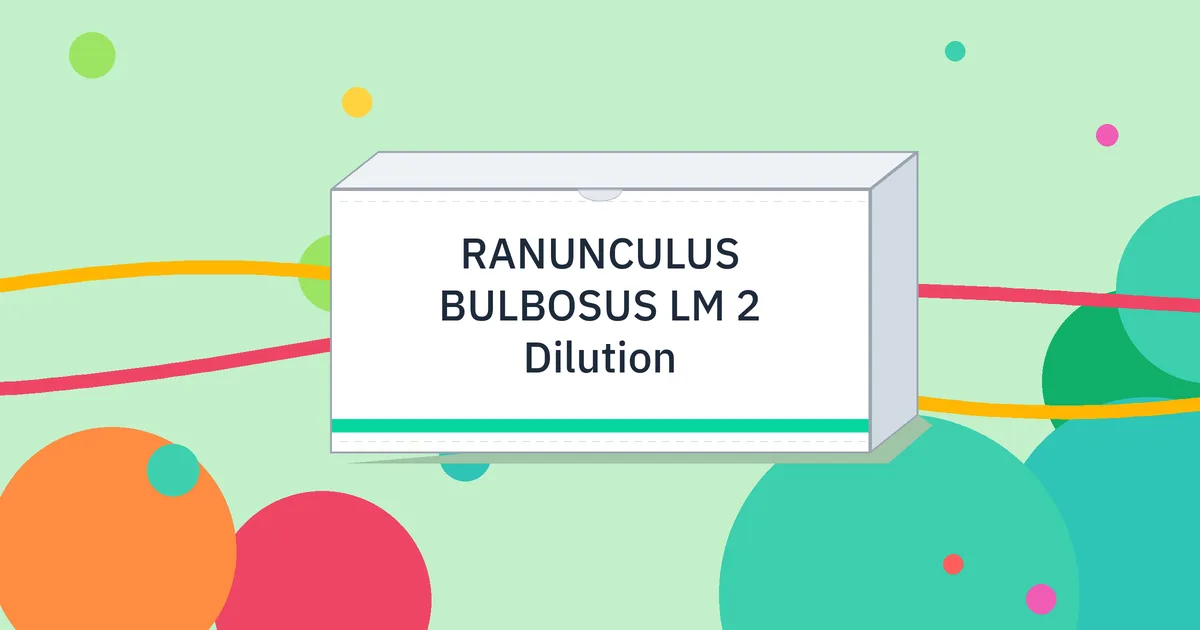 Symbolbild: Packung mit der Aufschrift RANUNCULUS BULBOSUS LM 2 Dilution (PZN 13046179) – Verfügbarkeit und Bezug in Apotheken in Frankfurt am Main