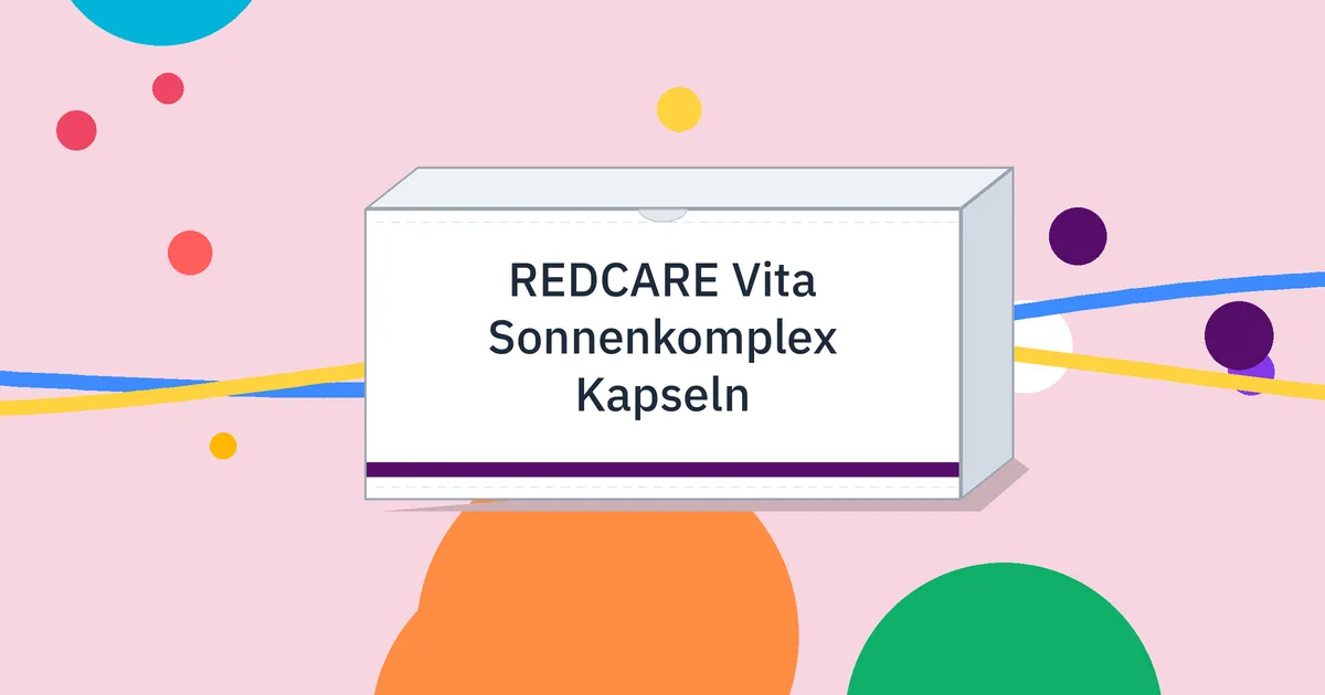 Symbolbild: Packung mit der Aufschrift REDCARE Vita Sonnenkomplex Kapseln (PZN 19862922) – Verfügbarkeit und Bezug in Apotheken in Frankfurt am Main
