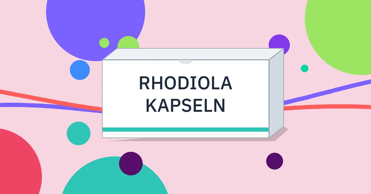 Symbolbild: Packung mit der Aufschrift RHODIOLA KAPSELN (PZN 19126270) – Verfügbarkeit und Bezug in Apotheken in Frankfurt am Main
