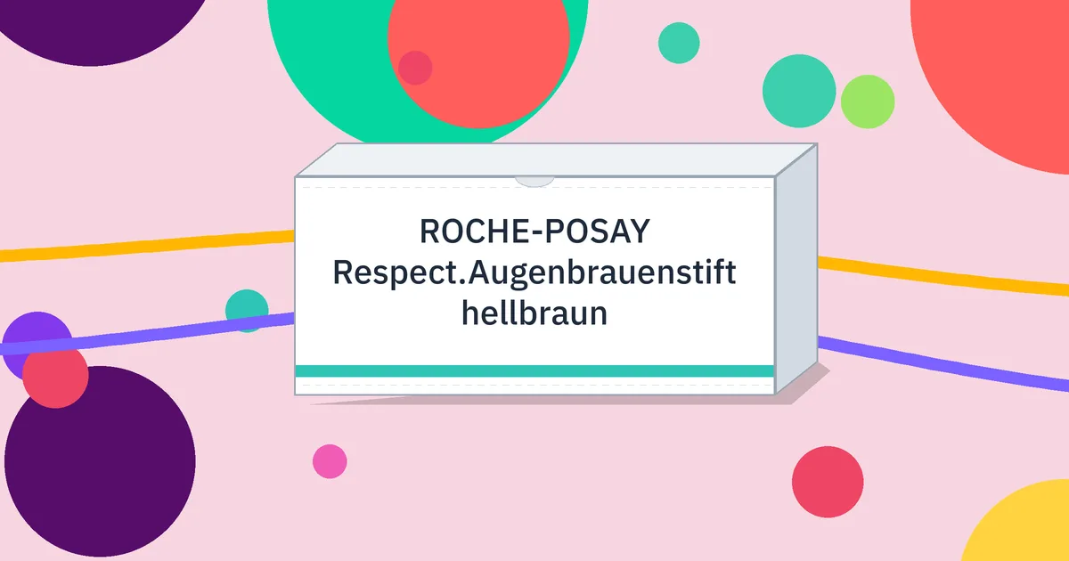 Symbolbild: Packung mit der Aufschrift ROCHE-POSAY Respect.Augenbrauenstift hellbraun (PZN 11665062) – Verfügbarkeit und Bezug in Apotheken in Frankfurt am Main