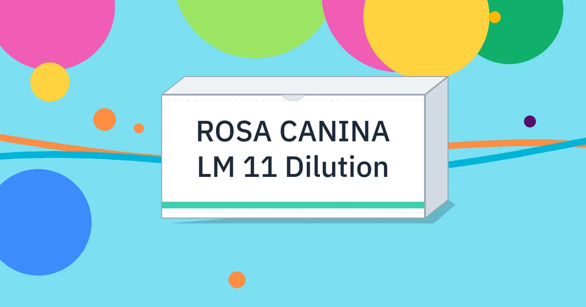 Symbolbild: Packung mit der Aufschrift ROSA CANINA LM 11 Dilution (PZN 13055333) – Verfügbarkeit und Bezug in Apotheken in Frankfurt am Main