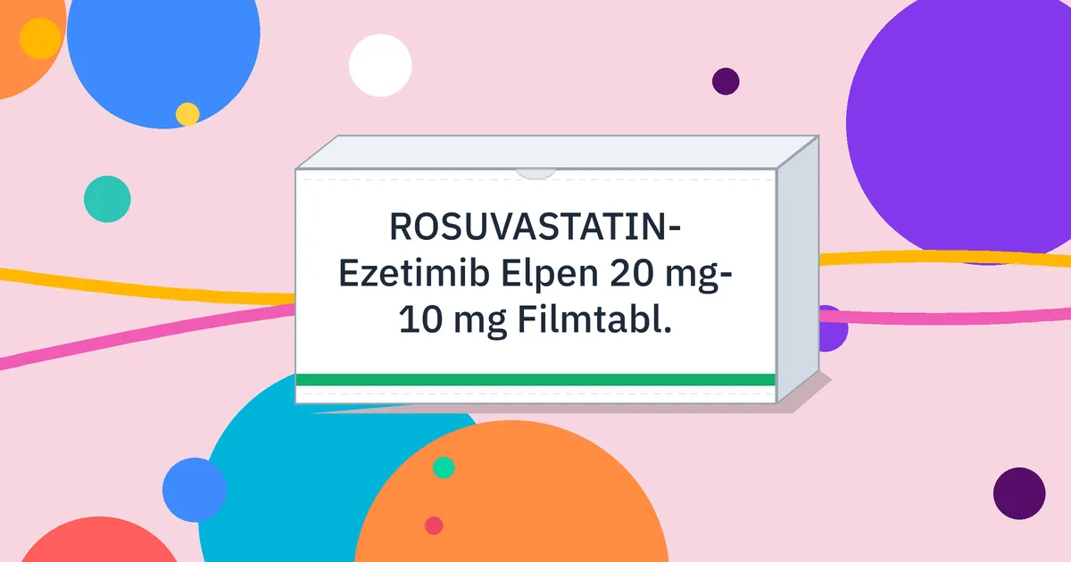 Symbolbild: Packung mit der Aufschrift ROSUVASTATIN-Ezetimib Elpen 20 mg-10 mg Filmtabl. (PZN 16388609) – Verfügbarkeit und Bezug in Apotheken in Frankfurt am Main