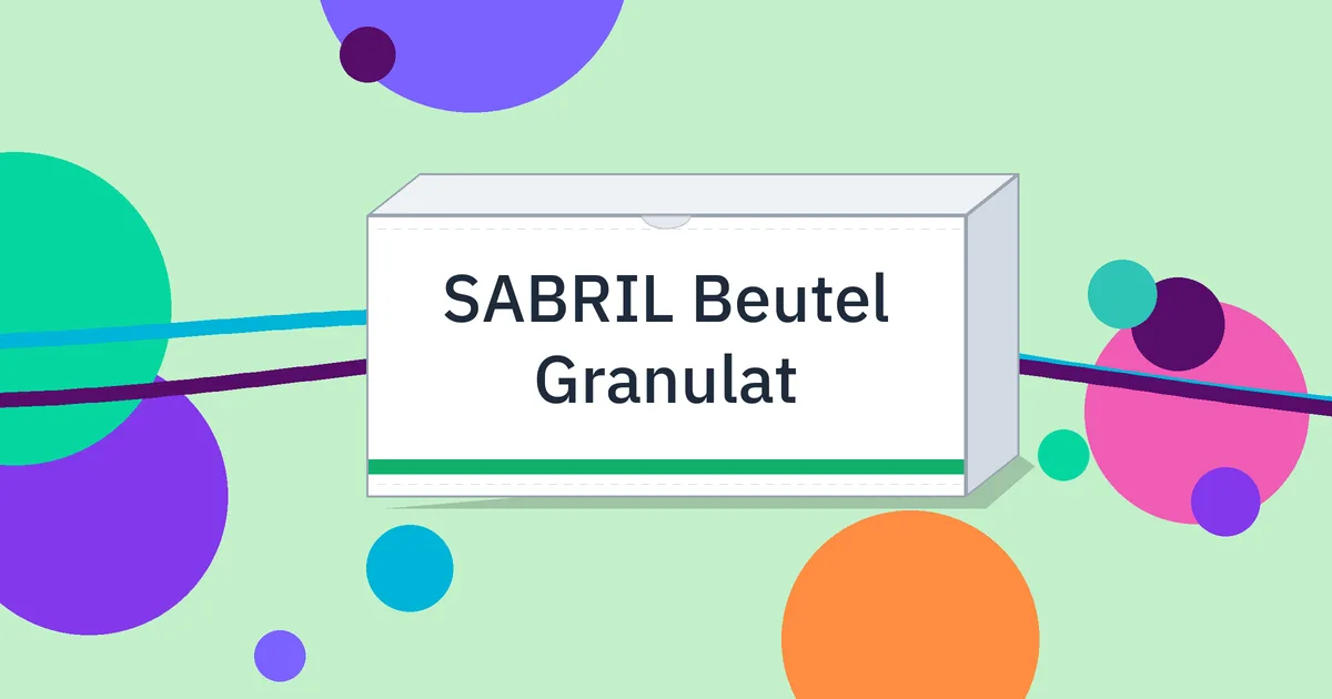 Symbolbild: Packung mit der Aufschrift SABRIL Beutel Granulat (PZN 00240394) – Verfügbarkeit und Bezug in Apotheken in Frankfurt am Main