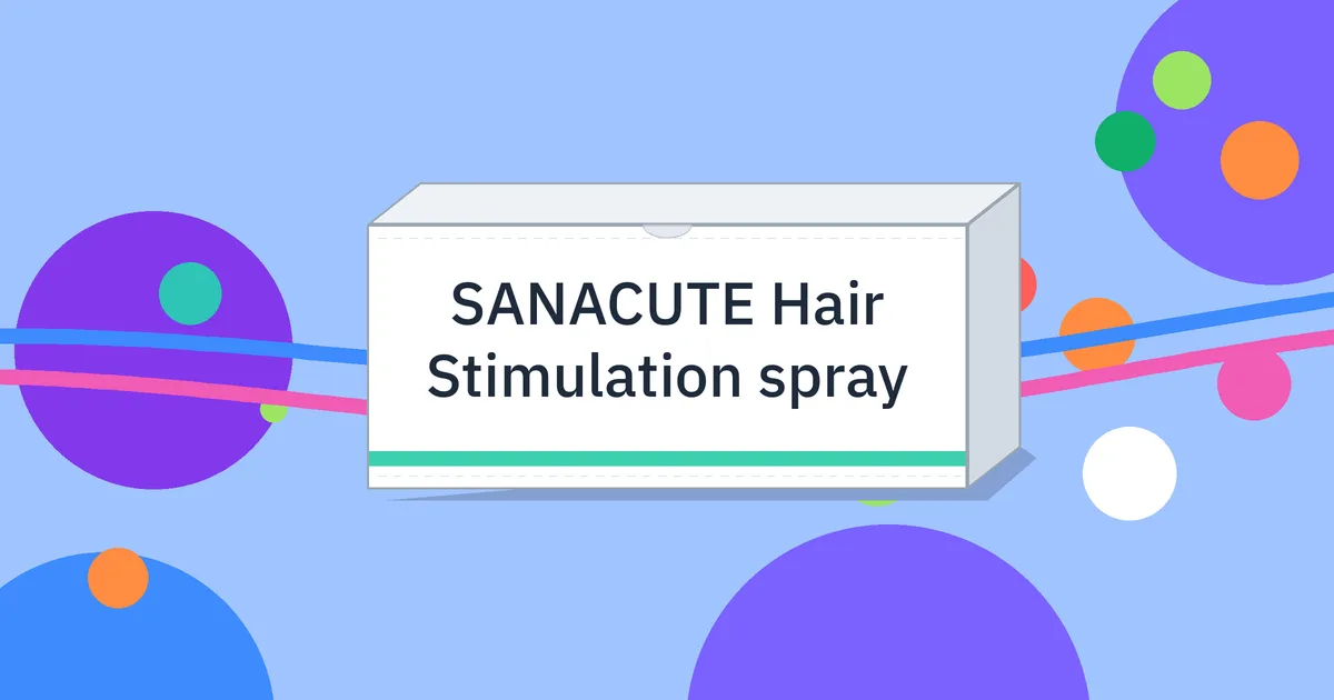 Symbolbild: Packung mit der Aufschrift SANACUTE Hair Stimulation spray (PZN 19882132) – Verfügbarkeit und Bezug in Apotheken in Frankfurt am Main