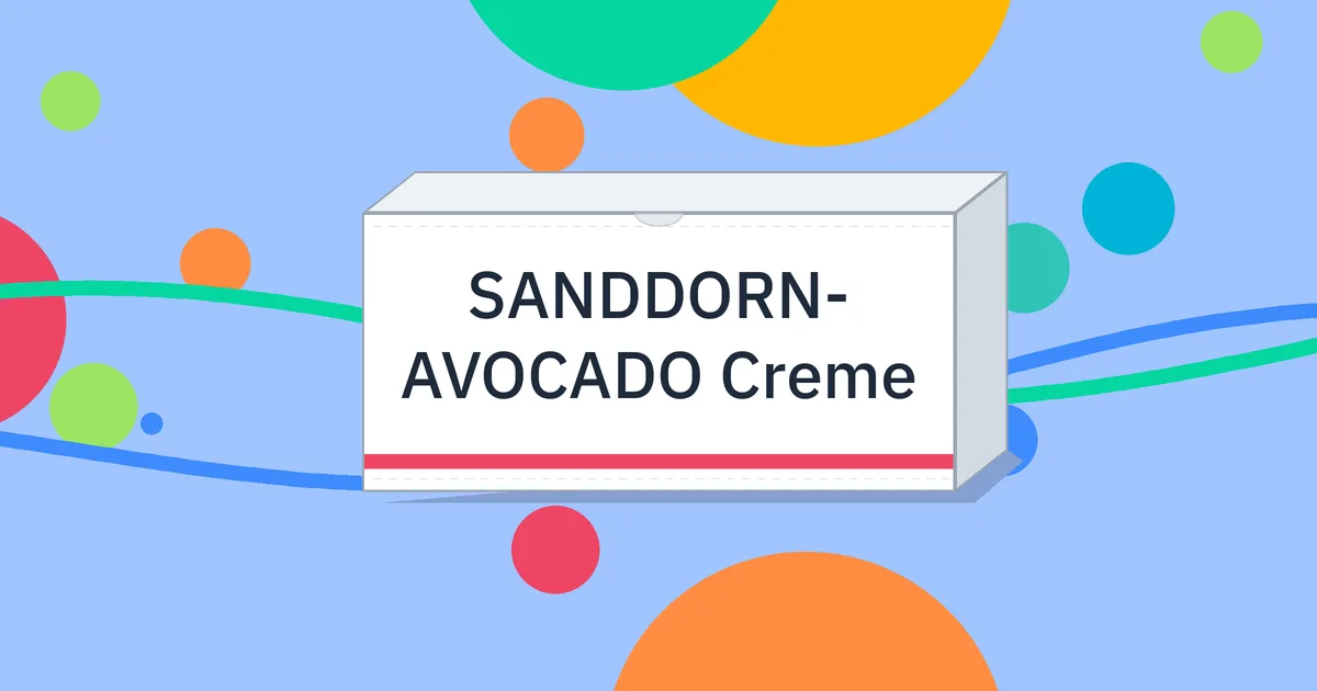 Symbolbild: Packung mit der Aufschrift SANDDORN-AVOCADO Creme (PZN 17983509) – Verfügbarkeit und Bezug in Apotheken in Frankfurt am Main