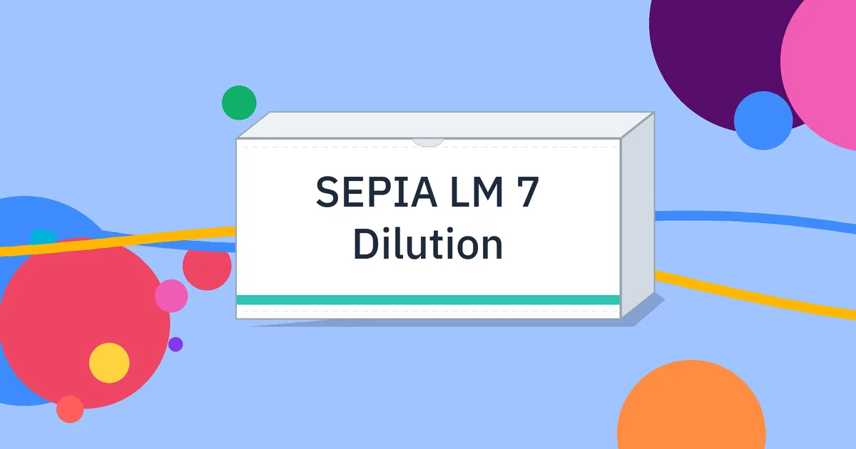 Symbolbild: Packung mit der Aufschrift SEPIA LM 7 Dilution (PZN 13188459) – Verfügbarkeit und Bezug in Apotheken in Frankfurt am Main