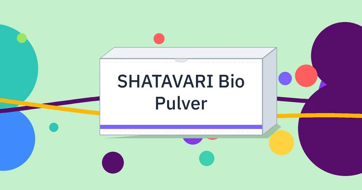 Symbolbild: Packung mit der Aufschrift SHATAVARI Bio Pulver (PZN 15423522) – Verfügbarkeit und Bezug in Apotheken in Frankfurt am Main