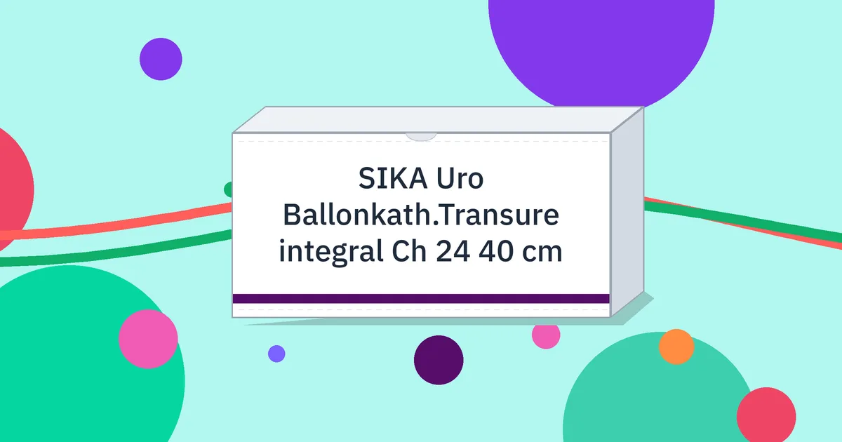 Symbolbild: Packung mit der Aufschrift SIKA Uro Ballonkath.Transure integral Ch 24 40 cm (PZN 03406889) – Verfügbarkeit und Bezug in Apotheken in Frankfurt am Main
