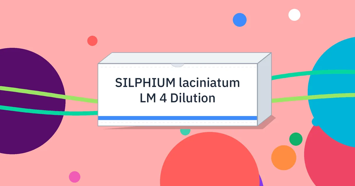 Symbolbild: Packung mit der Aufschrift SILPHIUM laciniatum LM 4 Dilution (PZN 13678867) – Verfügbarkeit und Bezug in Apotheken in Frankfurt am Main