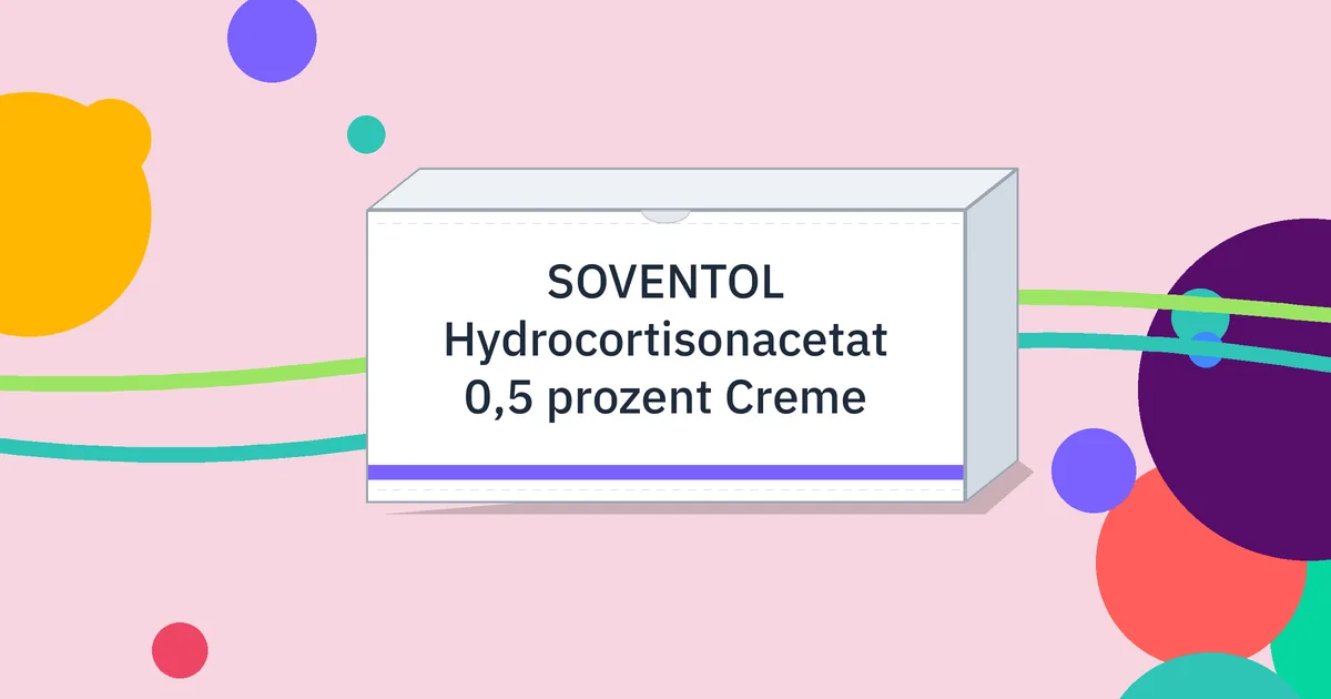 Symbolbild: Packung mit der Aufschrift SOVENTOL Hydrocortisonacetat 0,5 prozent Creme (PZN 10714350) – Verfügbarkeit und Bezug in Apotheken in Frankfurt am Main