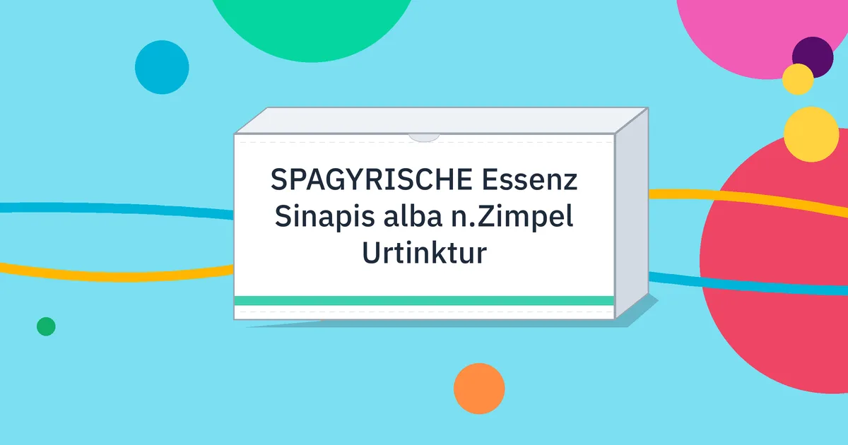 Symbolbild: Packung mit der Aufschrift SPAGYRISCHE Essenz Sinapis alba n.Zimpel Urtinktur (PZN 16700113) – Verfügbarkeit und Bezug in Apotheken in Frankfurt am Main