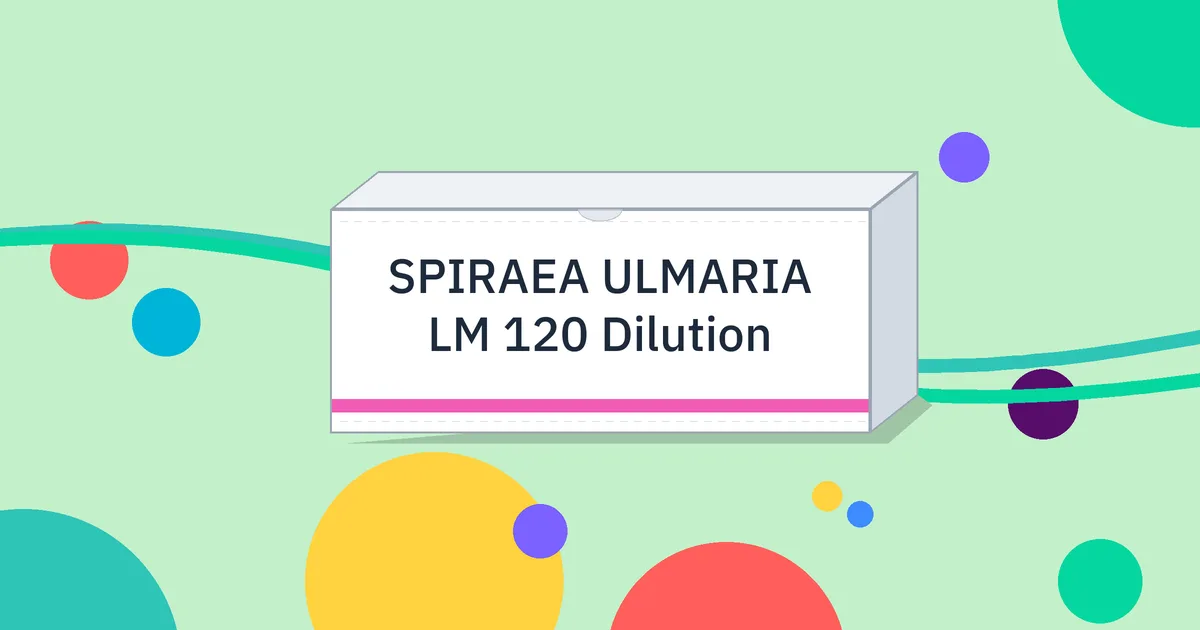 Symbolbild: Packung mit der Aufschrift SPIRAEA ULMARIA LM 120 Dilution (PZN 13196364) – Verfügbarkeit und Bezug in Apotheken in Frankfurt am Main