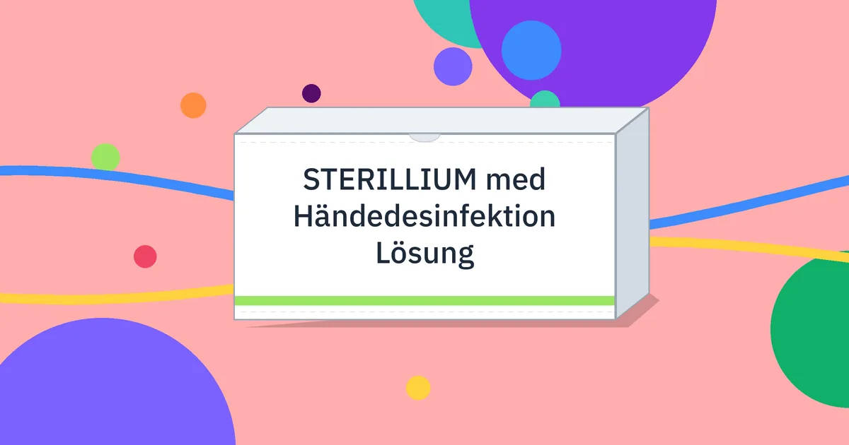 Symbolbild: Packung mit der Aufschrift STERILLIUM med Händedesinfektion Lösung (PZN 06589264) – Verfügbarkeit und Bezug in Apotheken in Frankfurt am Main