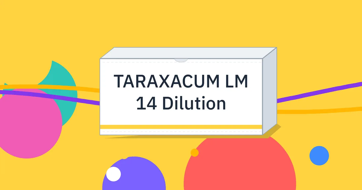 Symbolbild: Packung mit der Aufschrift TARAXACUM LM 14 Dilution (PZN 13214346) – Verfügbarkeit und Bezug in Apotheken in Frankfurt am Main