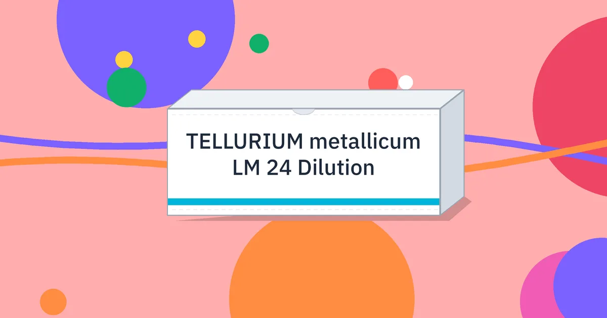 Symbolbild: Packung mit der Aufschrift TELLURIUM metallicum LM 24 Dilution (PZN 13215802) – Verfügbarkeit und Bezug in Apotheken in Frankfurt am Main