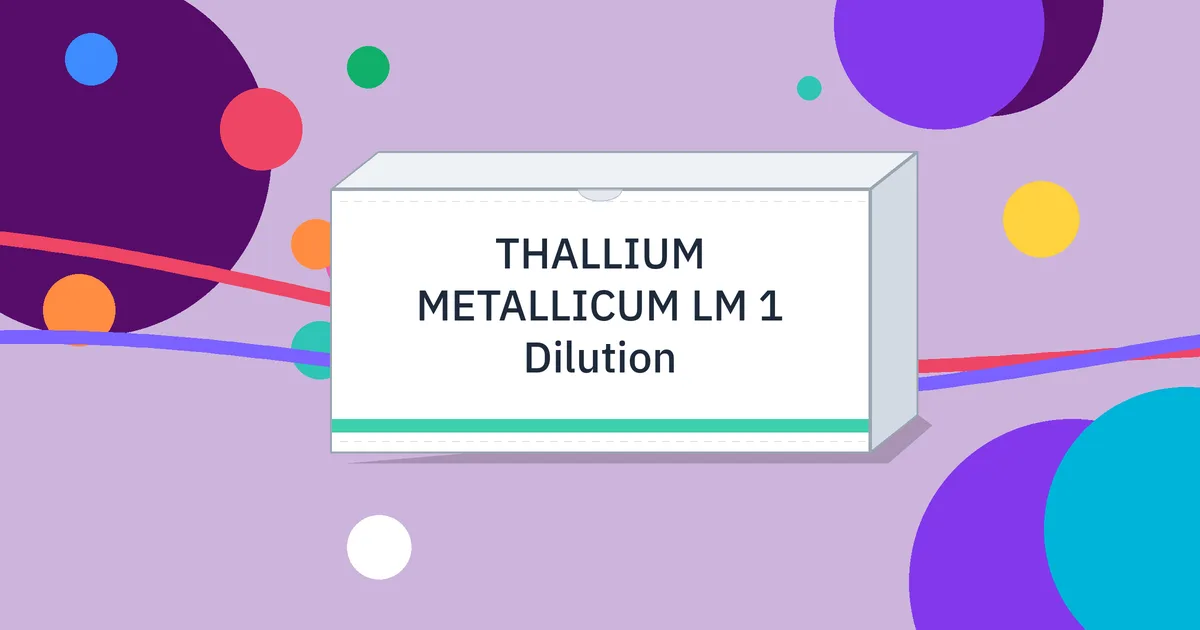 Symbolbild: Packung mit der Aufschrift THALLIUM METALLICUM LM 1 Dilution (PZN 10919218) – Verfügbarkeit und Bezug in Apotheken in Frankfurt am Main