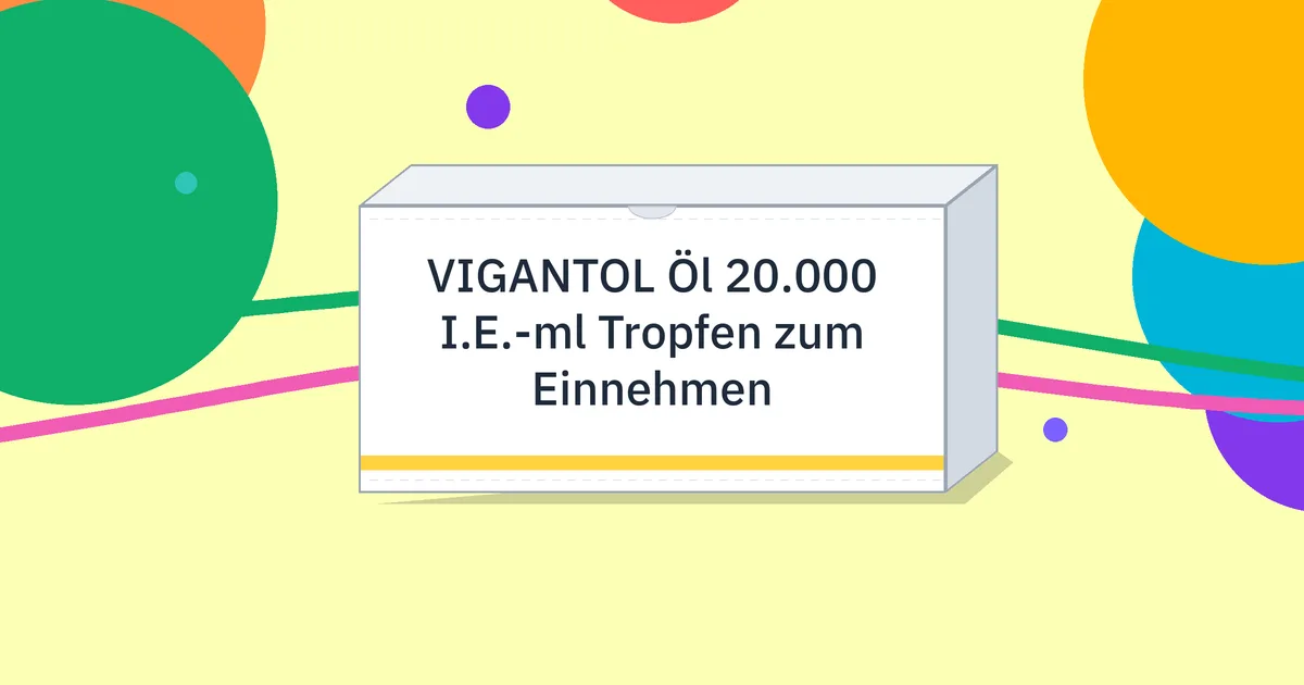 Symbolbild: Packung mit der Aufschrift VIGANTOL Öl 20.000 I.E.-ml Tropfen zum Einnehmen (PZN 11864784) – Verfügbarkeit und Bezug in Apotheken in Frankfurt am Main