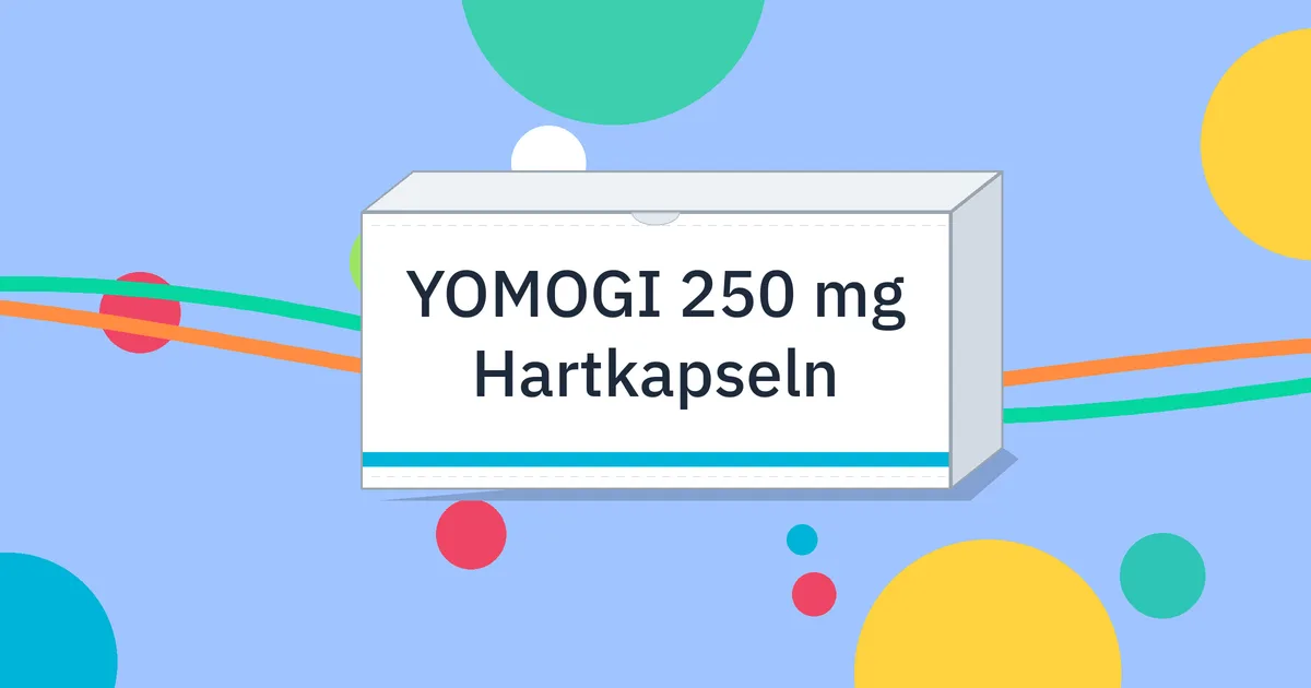 Symbolbild: Packung mit der Aufschrift YOMOGI 250 mg Hartkapseln (PZN 11885941) – Verfügbarkeit und Bezug in Apotheken in Frankfurt am Main