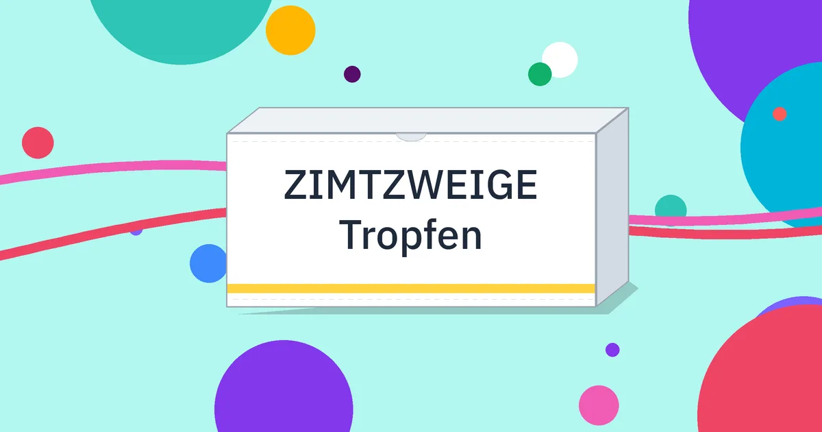 Symbolbild: Packung mit der Aufschrift ZIMTZWEIGE Tropfen (PZN 15191879) – Verfügbarkeit und Bezug in Apotheken in Frankfurt am Main