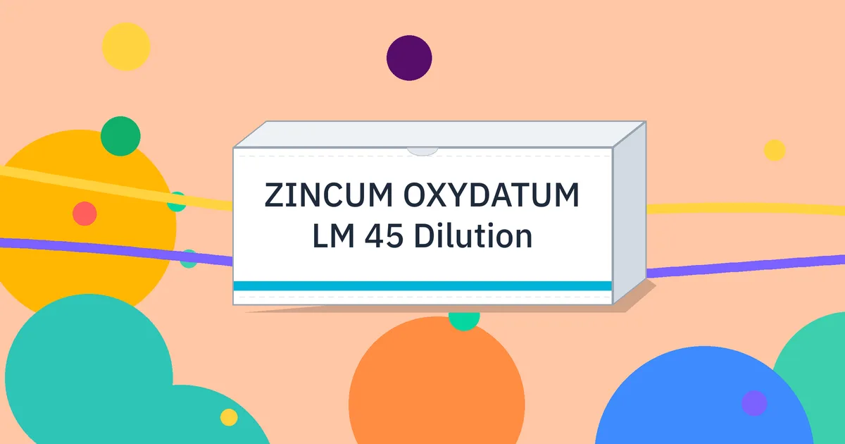 Symbolbild: Packung mit der Aufschrift ZINCUM OXYDATUM LM 45 Dilution (PZN 13297013) – Verfügbarkeit und Bezug in Apotheken in Frankfurt am Main