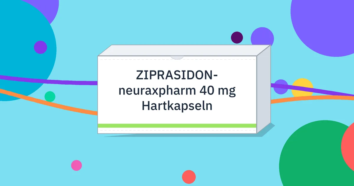 Symbolbild: Packung mit der Aufschrift ZIPRASIDON-neuraxpharm 40 mg Hartkapseln (PZN 09927796) – Verfügbarkeit und Bezug in Apotheken in Frankfurt am Main