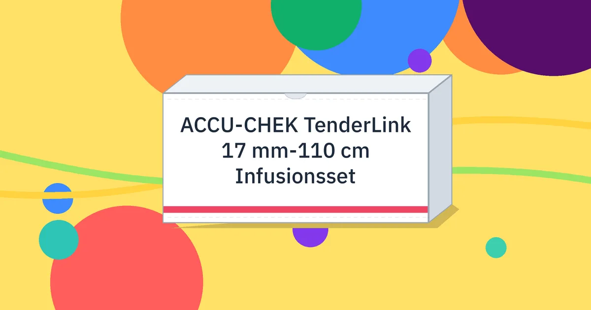 Symbolbild: Packung mit der Aufschrift ACCU-CHEK TenderLink 17 mm-110 cm Infusionsset (PZN 16787077) – Verfügbarkeit und Bezug in Apotheken in Frankfurt am Main