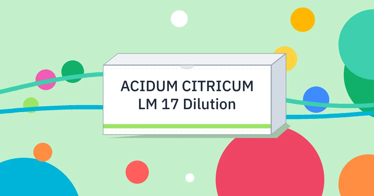 Symbolbild: Packung mit der Aufschrift ACIDUM CITRICUM LM 17 Dilution (PZN 13273656) – Verfügbarkeit und Bezug in Apotheken in Frankfurt am Main