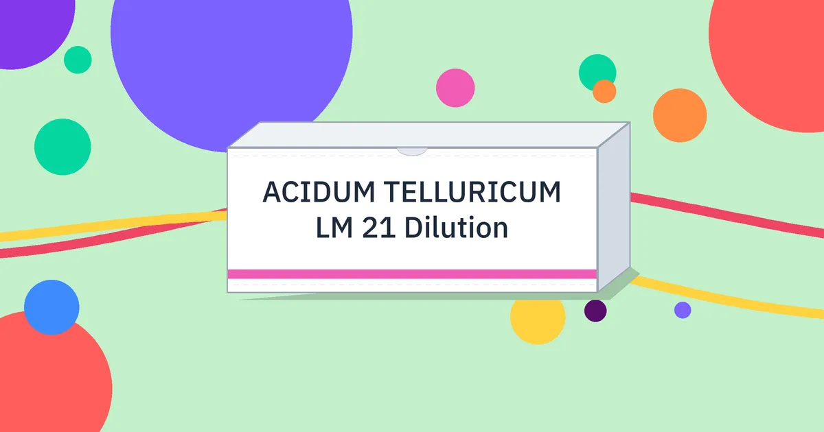 Symbolbild: Packung mit der Aufschrift ACIDUM TELLURICUM LM 21 Dilution (PZN 13287871) – Verfügbarkeit und Bezug in Apotheken in Frankfurt am Main