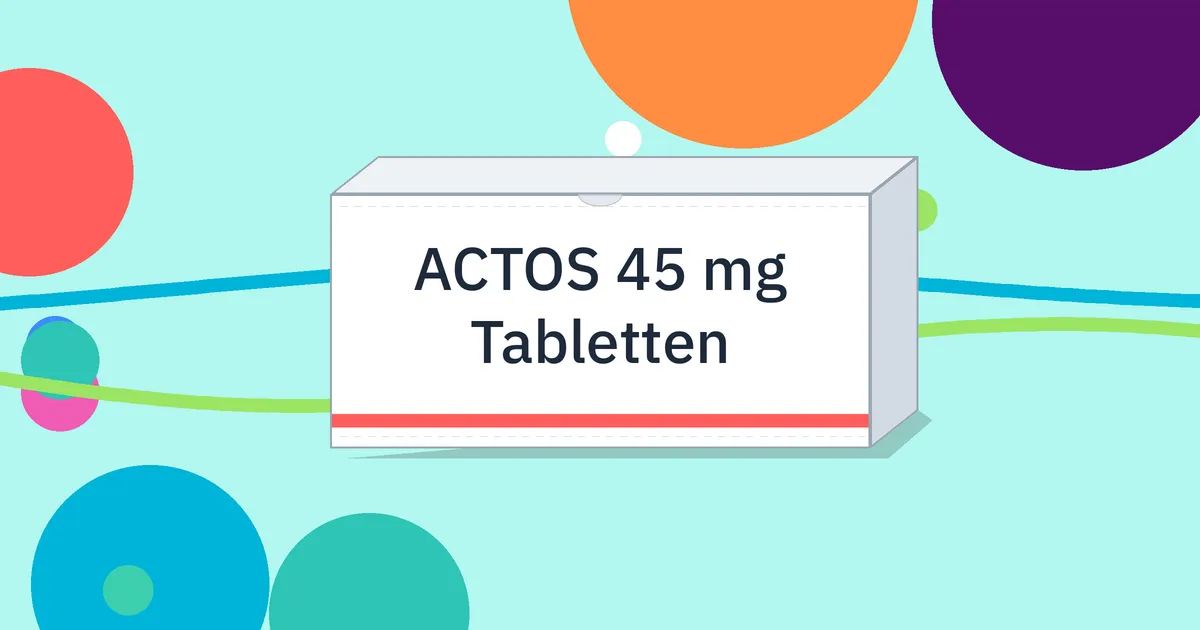 Symbolbild: Packung mit der Aufschrift ACTOS 45 mg Tabletten (PZN 06430782) – Verfügbarkeit und Bezug in Apotheken in Frankfurt am Main