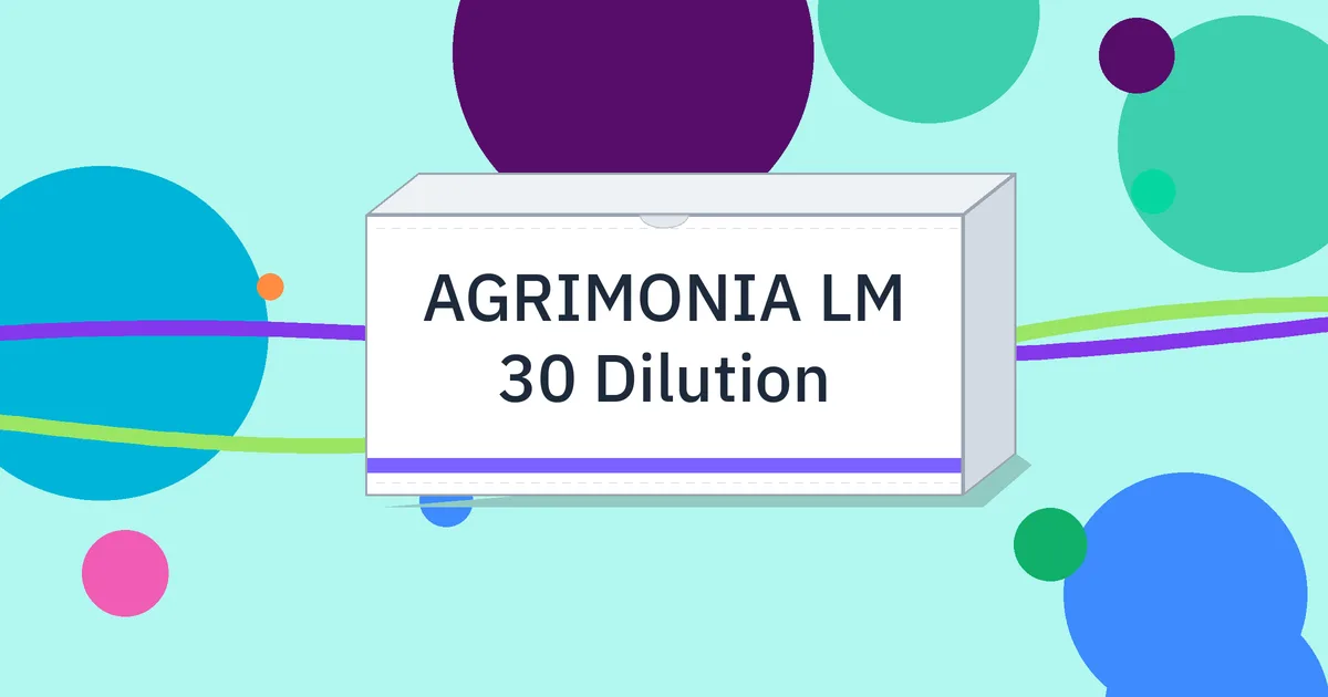 Symbolbild: Packung mit der Aufschrift AGRIMONIA LM 30 Dilution (PZN 13307125) – Verfügbarkeit und Bezug in Apotheken in Frankfurt am Main