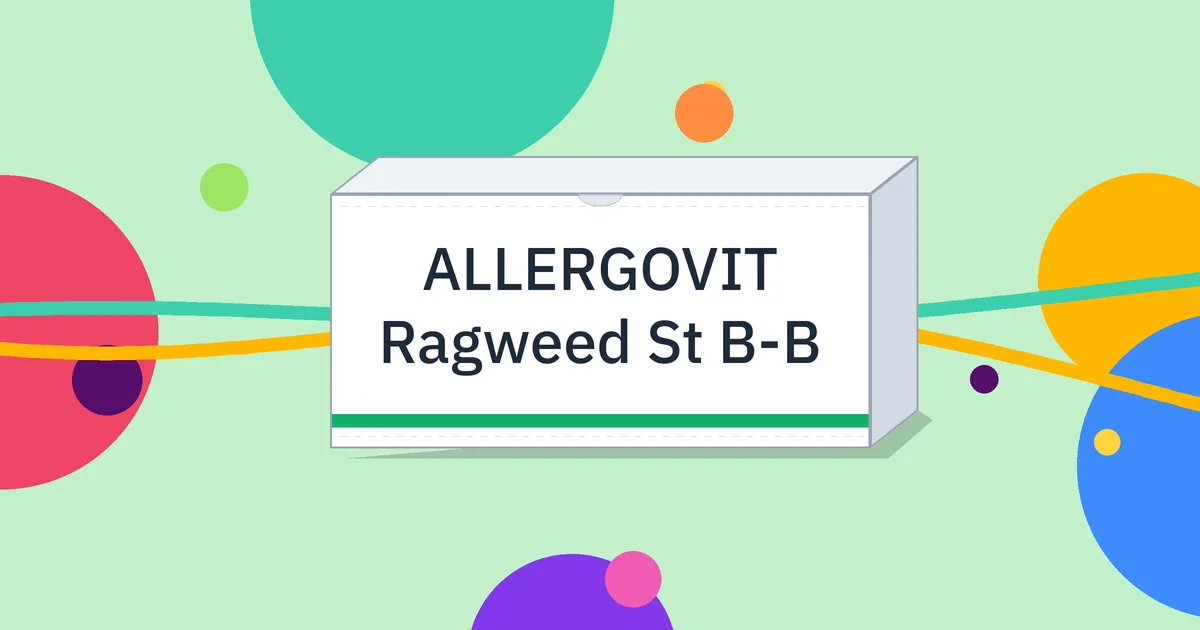 Symbolbild: Packung mit der Aufschrift ALLERGOVIT Ragweed St B-B (PZN 15741682) – Verfügbarkeit und Bezug in Apotheken in Frankfurt am Main