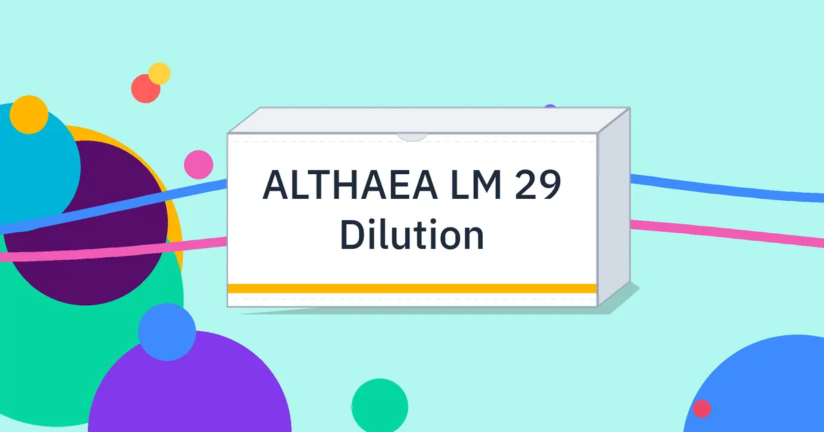 Symbolbild: Packung mit der Aufschrift ALTHAEA LM 29 Dilution (PZN 13315490) – Verfügbarkeit und Bezug in Apotheken in Frankfurt am Main