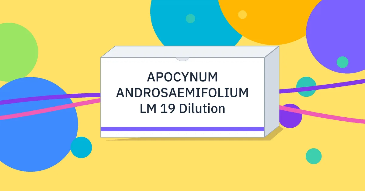 Symbolbild: Packung mit der Aufschrift APOCYNUM ANDROSAEMIFOLIUM LM 19 Dilution (PZN 13380381) – Verfügbarkeit und Bezug in Apotheken in Frankfurt am Main