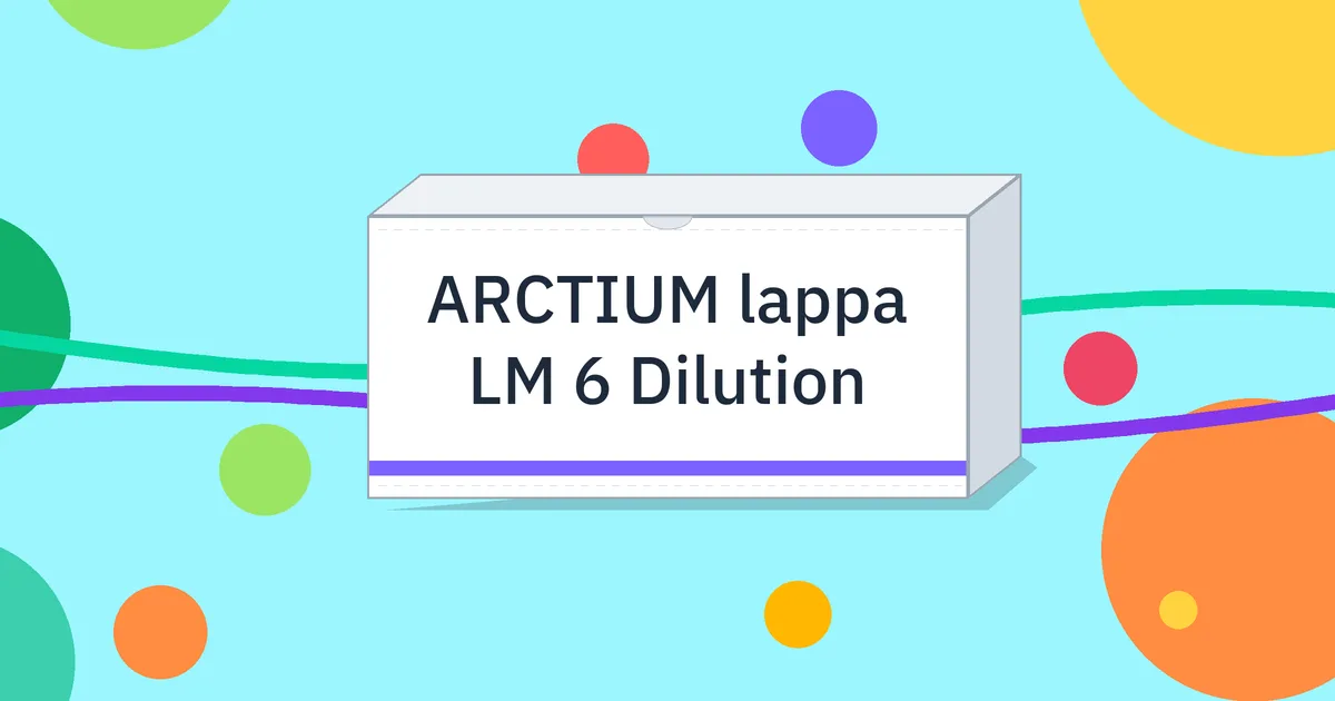 Symbolbild: Packung mit der Aufschrift ARCTIUM lappa LM 6 Dilution (PZN 13387360) – Verfügbarkeit und Bezug in Apotheken in Frankfurt am Main