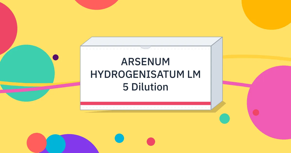 Symbolbild: Packung mit der Aufschrift ARSENUM HYDROGENISATUM LM 5 Dilution (PZN 12778354) – Verfügbarkeit und Bezug in Apotheken in Frankfurt am Main