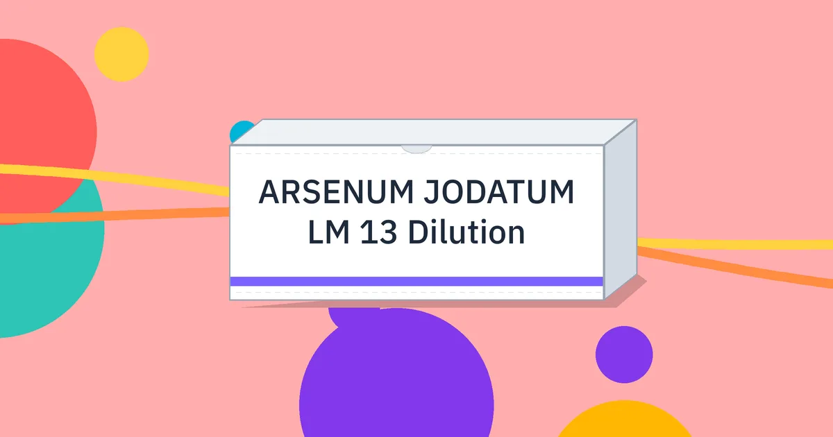 Symbolbild: Packung mit der Aufschrift ARSENUM JODATUM LM 13 Dilution (PZN 12778897) – Verfügbarkeit und Bezug in Apotheken in Frankfurt am Main