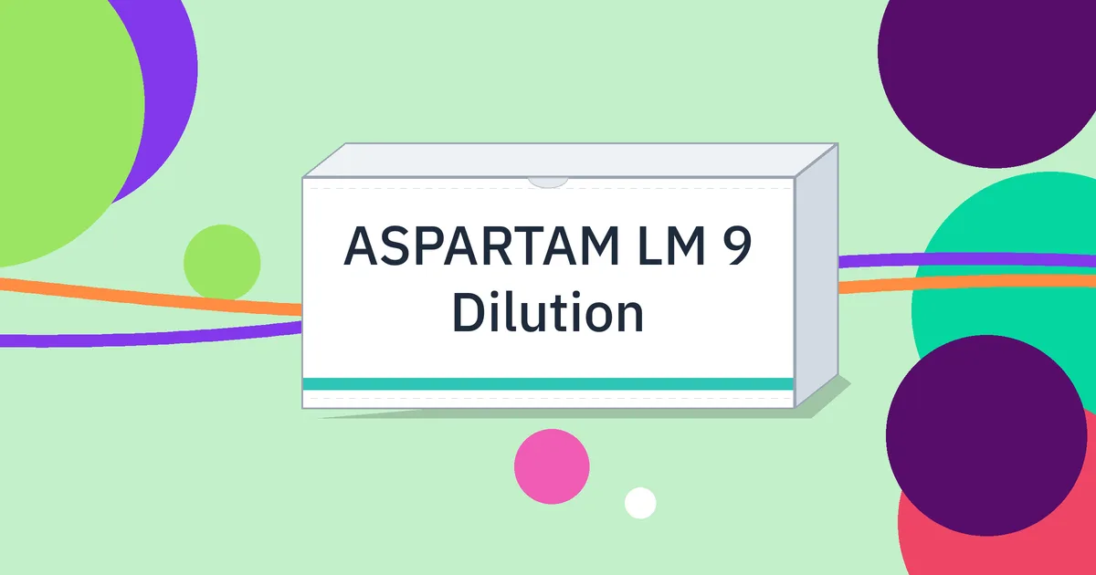Symbolbild: Packung mit der Aufschrift ASPARTAM LM 9 Dilution (PZN 12781965) – Verfügbarkeit und Bezug in Apotheken in Frankfurt am Main
