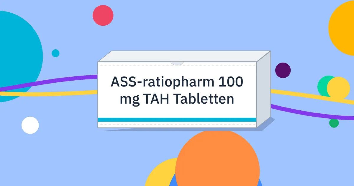 Symbolbild: Packung mit der Aufschrift ASS-ratiopharm 100 mg TAH Tabletten (PZN 01343682) – Verfügbarkeit und Bezug in Apotheken in Frankfurt am Main