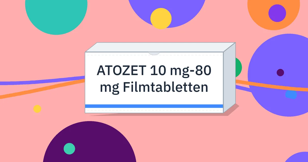Symbolbild: Packung mit der Aufschrift ATOZET 10 mg-80 mg Filmtabletten (PZN 12494177) – Verfügbarkeit und Bezug in Apotheken in Frankfurt am Main