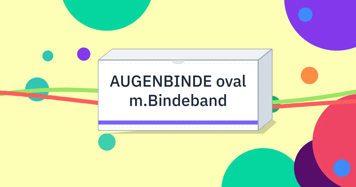 Symbolbild: Packung mit der Aufschrift AUGENBINDE oval m.Bindeband (PZN 03159250) – Verfügbarkeit und Bezug in Apotheken in Frankfurt am Main