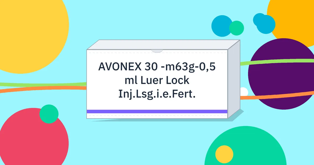 Symbolbild: Packung mit der Aufschrift AVONEX 30 -m63g-0,5 ml Luer Lock Inj.Lsg.i.e.Fert. (PZN 03268967) – Verfügbarkeit und Bezug in Apotheken in Frankfurt am Main