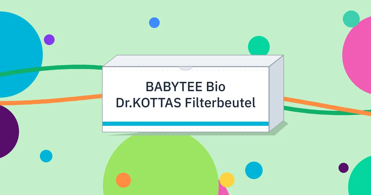 Symbolbild: Packung mit der Aufschrift BABYTEE Bio Dr.KOTTAS Filterbeutel (PZN 09919992) – Verfügbarkeit und Bezug in Apotheken in Frankfurt am Main