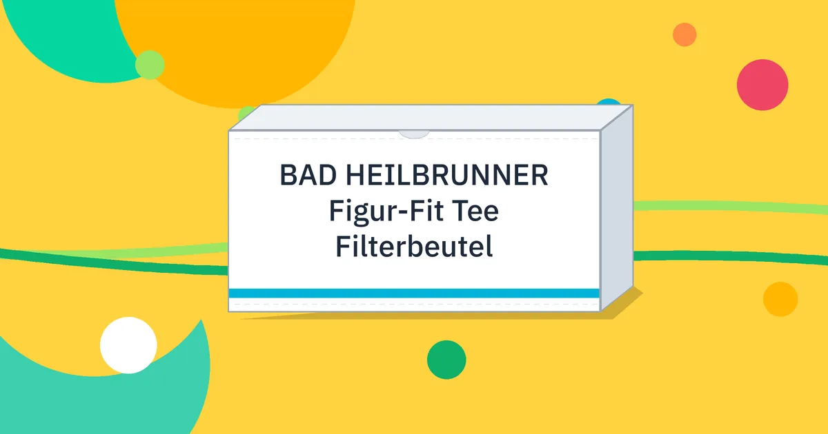 Symbolbild: Packung mit der Aufschrift BAD HEILBRUNNER Figur-Fit Tee Filterbeutel (PZN 13912205) – Verfügbarkeit und Bezug in Apotheken in Frankfurt am Main