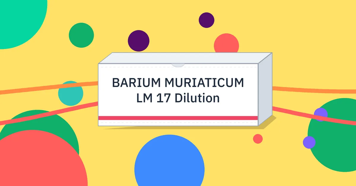 Symbolbild: Packung mit der Aufschrift BARIUM MURIATICUM LM 17 Dilution (PZN 12790361) – Verfügbarkeit und Bezug in Apotheken in Frankfurt am Main