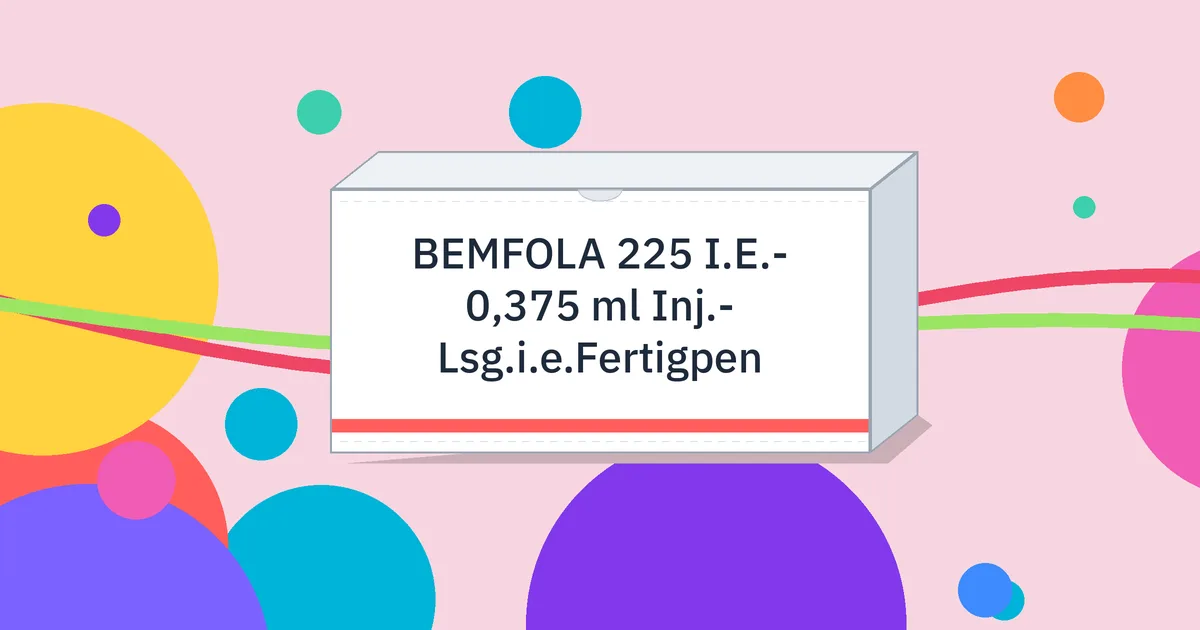 Symbolbild: Packung mit der Aufschrift BEMFOLA 225 I.E.-0,375 ml Inj.-Lsg.i.e.Fertigpen (PZN 11313535) – Verfügbarkeit und Bezug in Apotheken in Frankfurt am Main