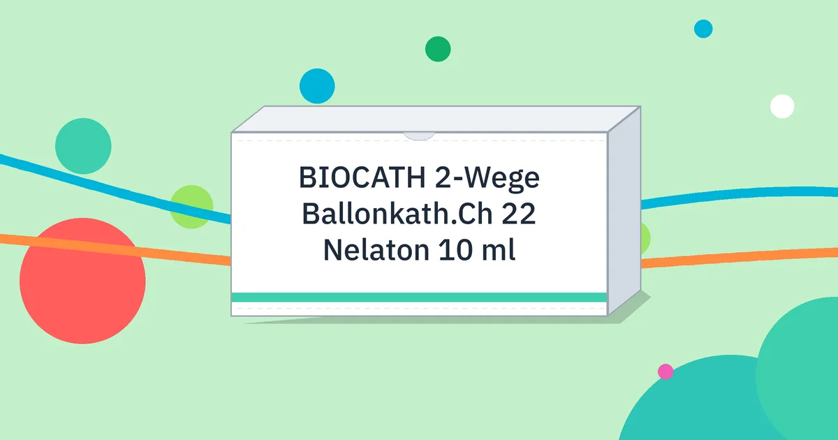 Symbolbild: Packung mit der Aufschrift BIOCATH 2-Wege Ballonkath.Ch 22 Nelaton 10 ml (PZN 04762310) – Verfügbarkeit und Bezug in Apotheken in Frankfurt am Main