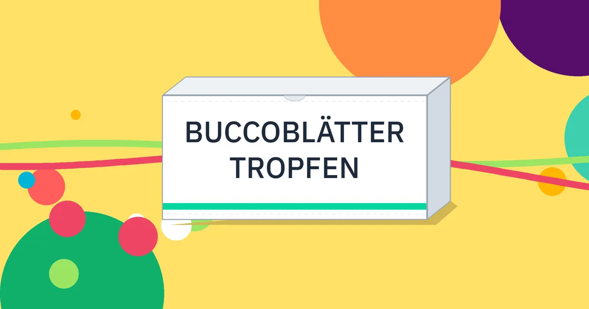 Symbolbild: Packung mit der Aufschrift BUCCOBLÄTTER TROPFEN (PZN 14283160) – Verfügbarkeit und Bezug in Apotheken in Frankfurt am Main