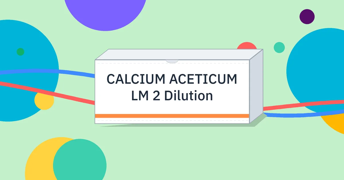 Symbolbild: Packung mit der Aufschrift CALCIUM ACETICUM LM 2 Dilution (PZN 13405365) – Verfügbarkeit und Bezug in Apotheken in Frankfurt am Main