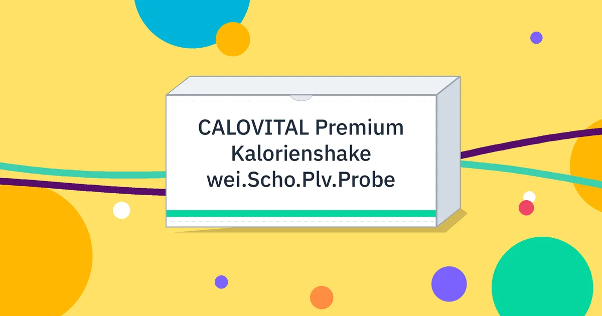 Symbolbild: Packung mit der Aufschrift CALOVITAL Premium Kalorienshake wei.Scho.Plv.Probe (PZN 19823098) – Verfügbarkeit und Bezug in Apotheken in Frankfurt am Main